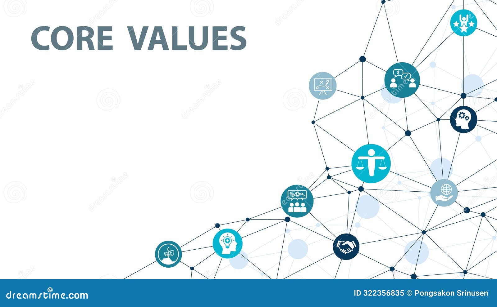Core Values - Mission, Integrity Value Icon Set with Vision Stock ...