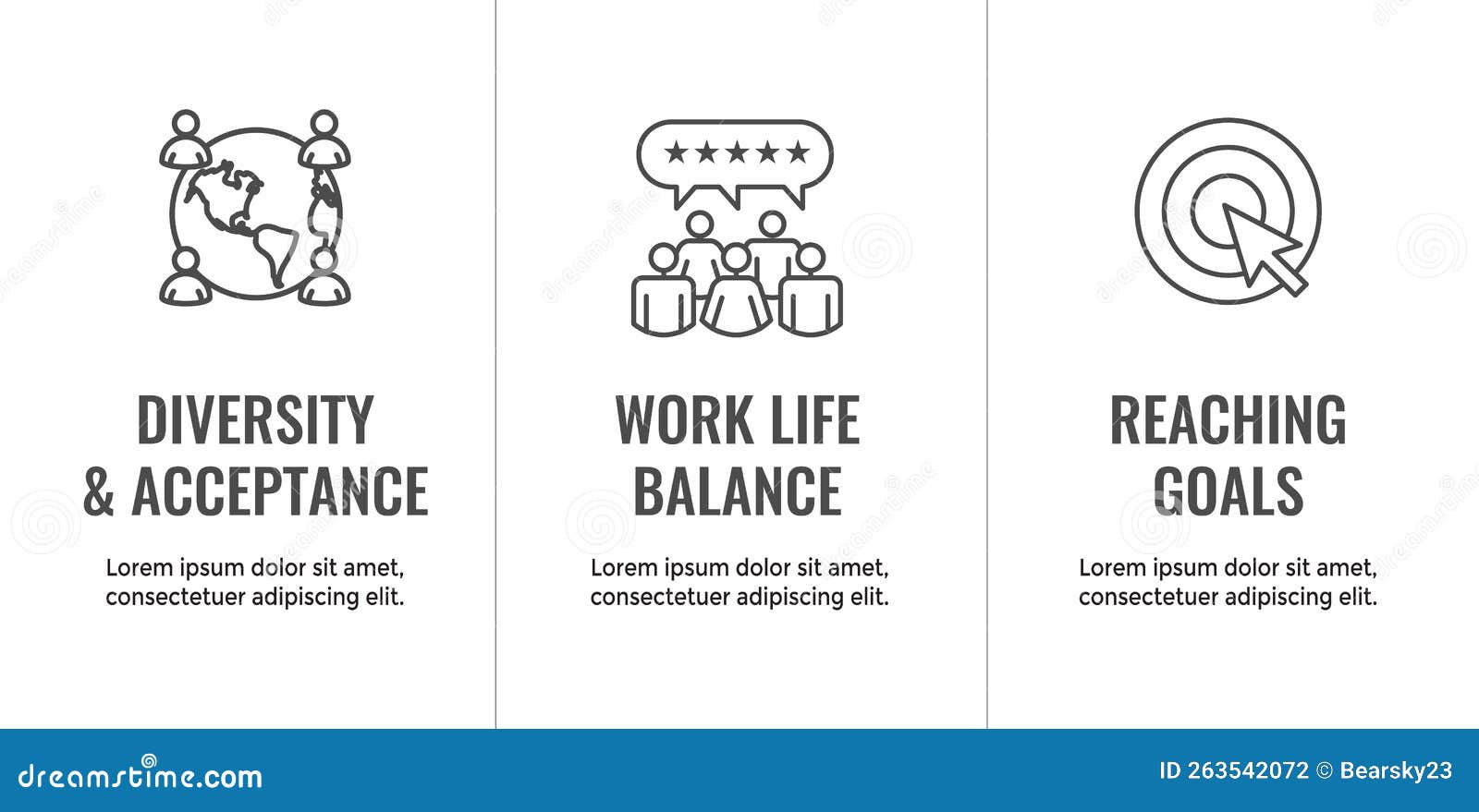 Core Values or Mission and Vision Icons Stock Vector - Illustration of ...