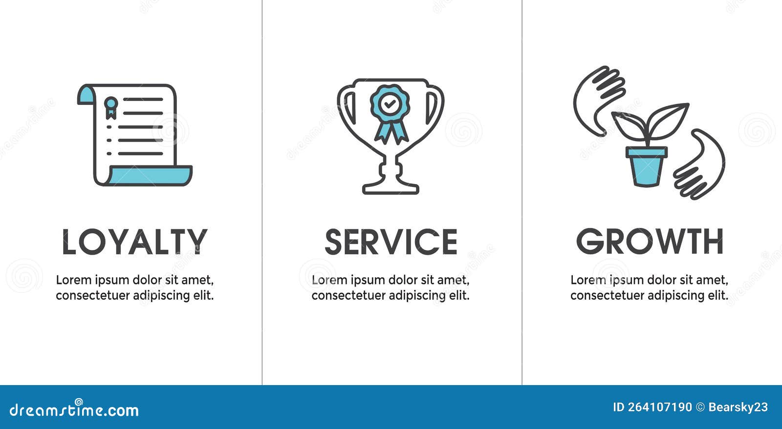 Core Values or Mission and Vision Icons Stock Vector - Illustration of ...