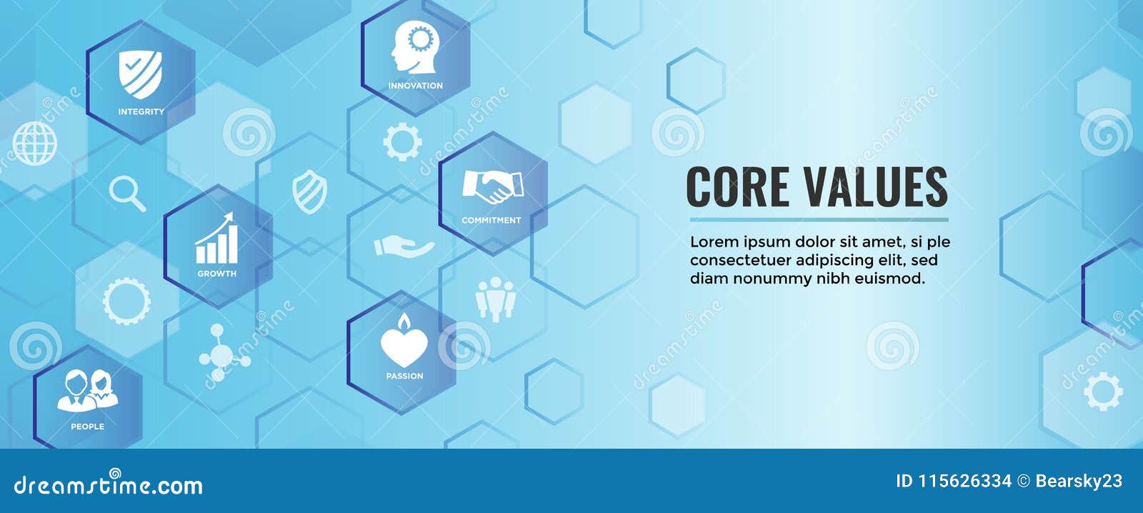 Core Values Outline Icon With Person & Collaborating / Thinking Vector ...