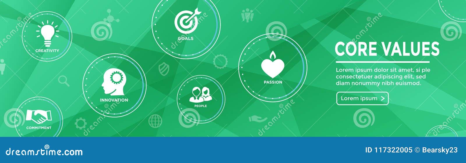 Core Values Outline Icon W Person and Collaborating / Thinking Ideas ...