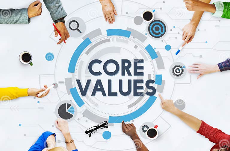 Core Values Principles Ideology Moral Purpose Concept Stock Image ...