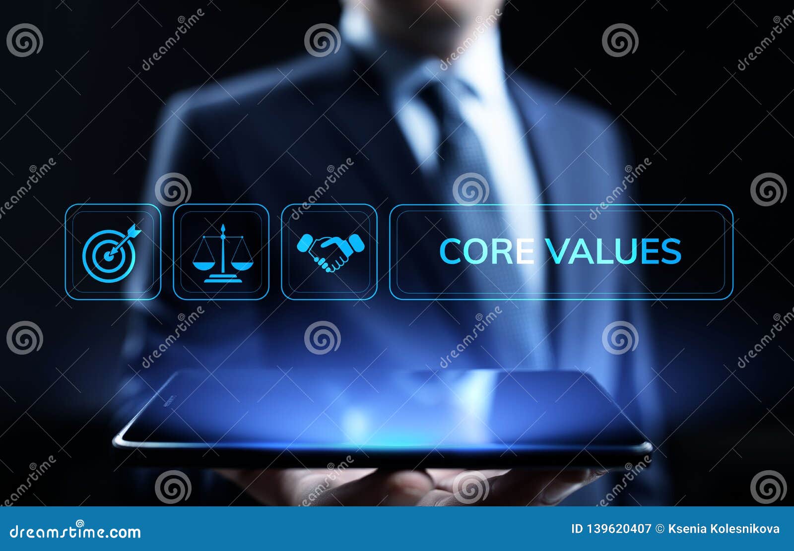 Core Values Responsibility Company Ethical Business Concept. Stock ...