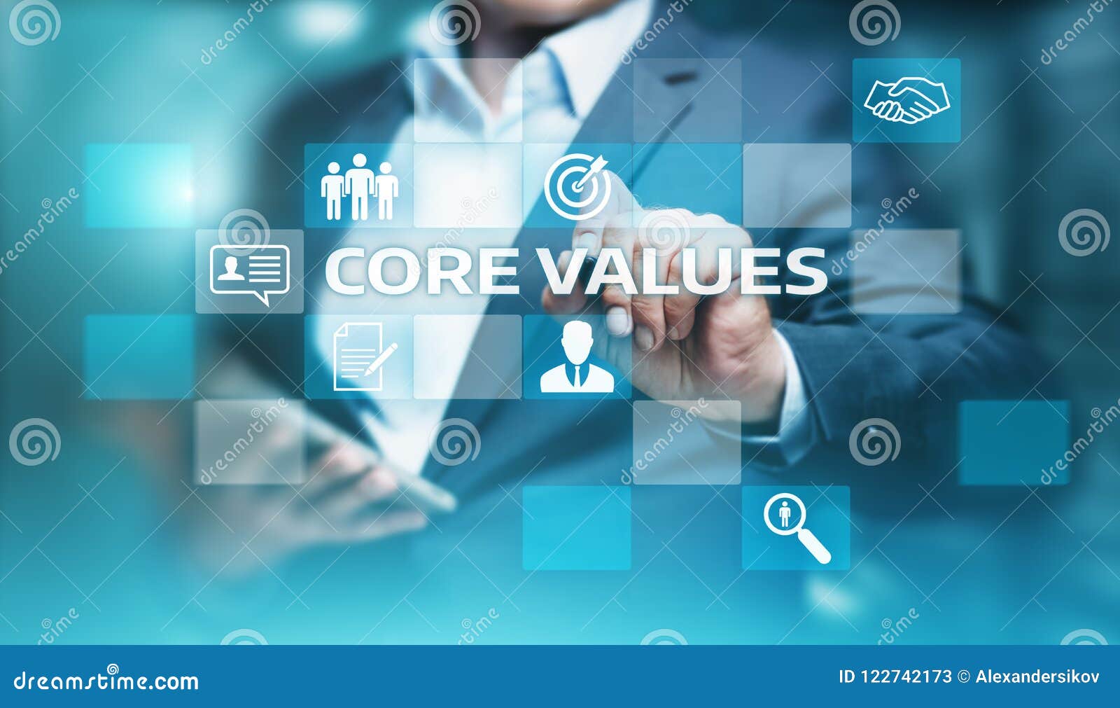 Core Values Responsibility Ethics Goals Company Concept Stock Image ...
