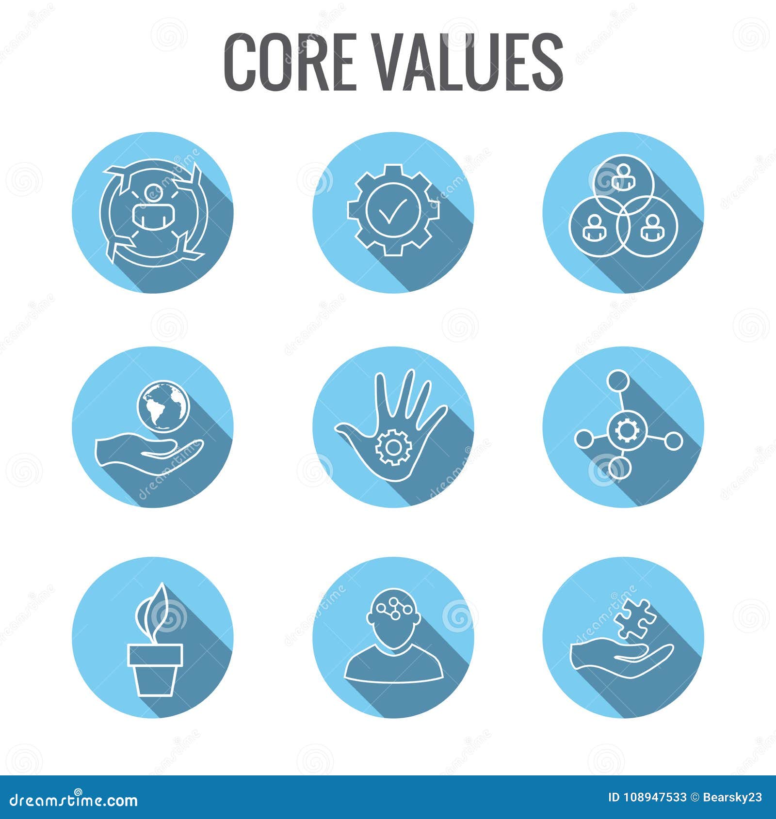 Core Values with Social Responsibility Image - Business Ethics a Stock ...