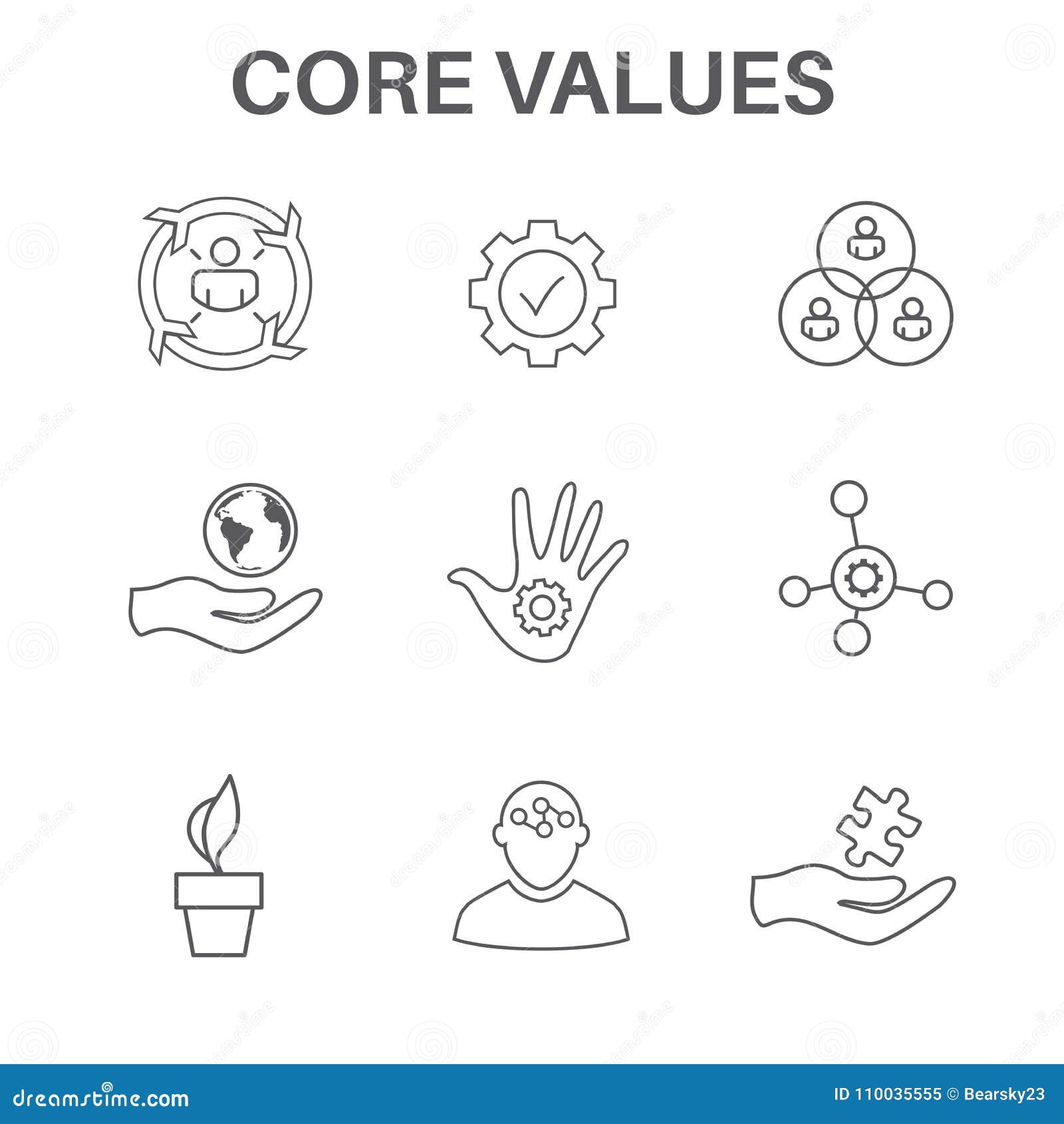 Core Values with Social Responsibility Image - Business Ethics a Stock ...