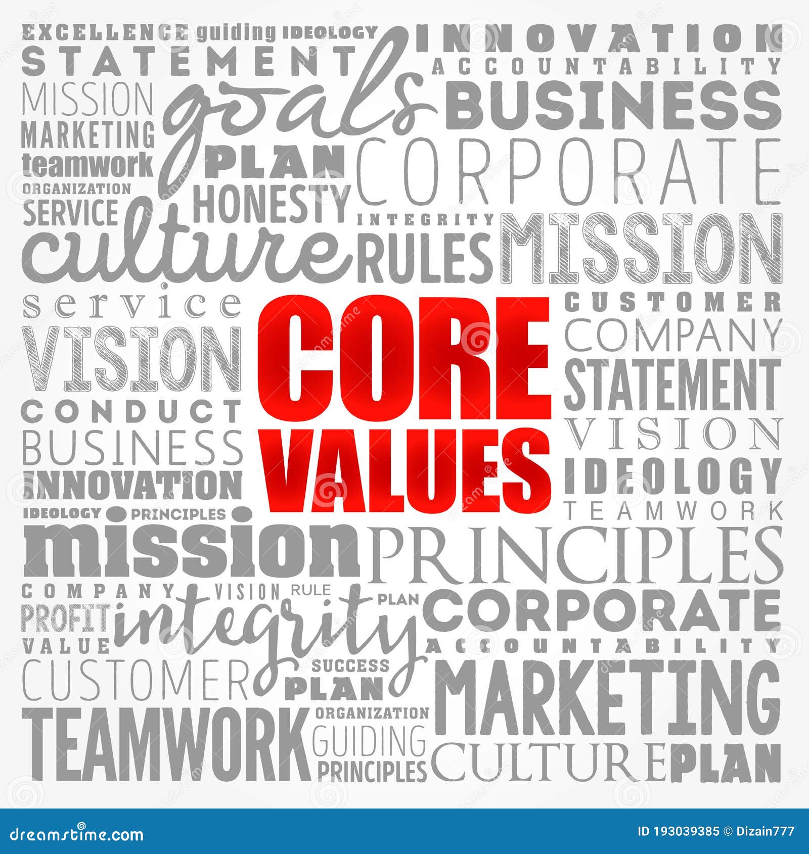 Core Values Word Cloud Collage, Business Concept Background Stock ... Core Values Word Cloud Collage, Business Concept Background Stock ...