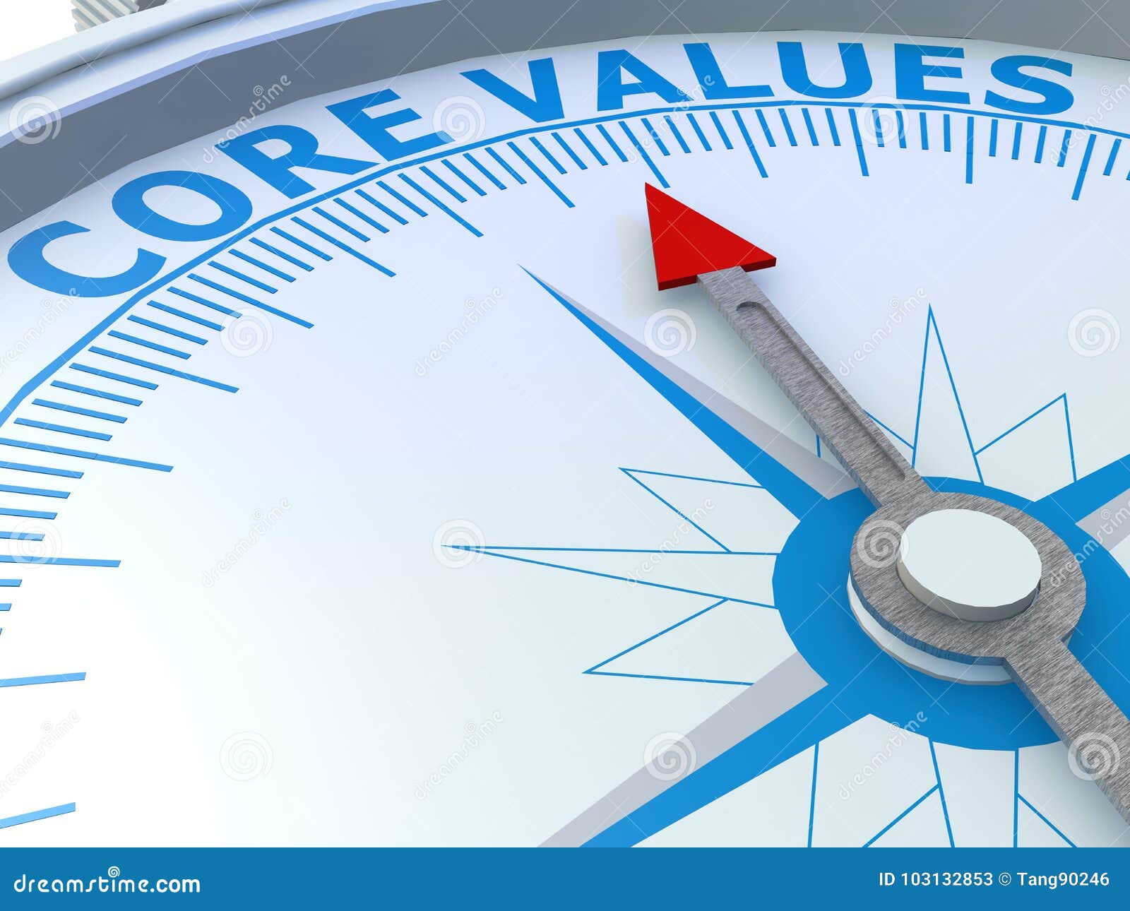 Core Values Word on Compass Isolated Stock Illustration - Illustration ...