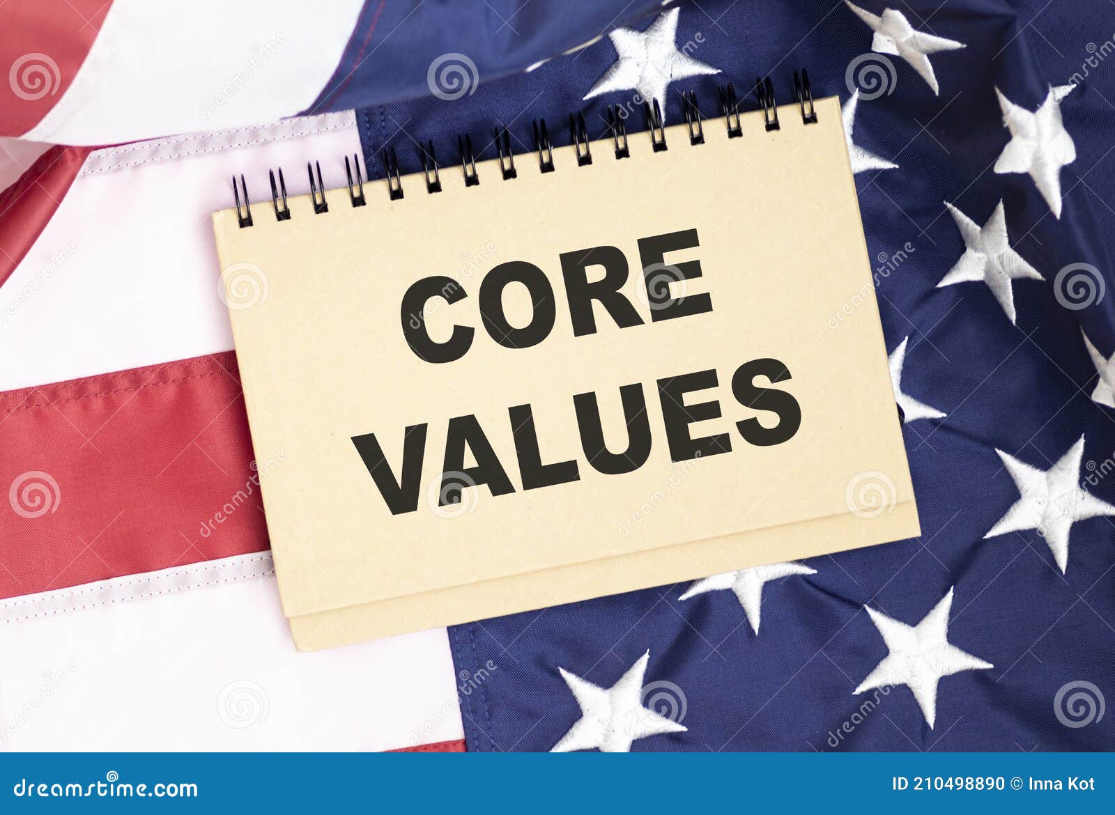 Core Values Written on a Note Stock Photo - Image of morality, wall ...