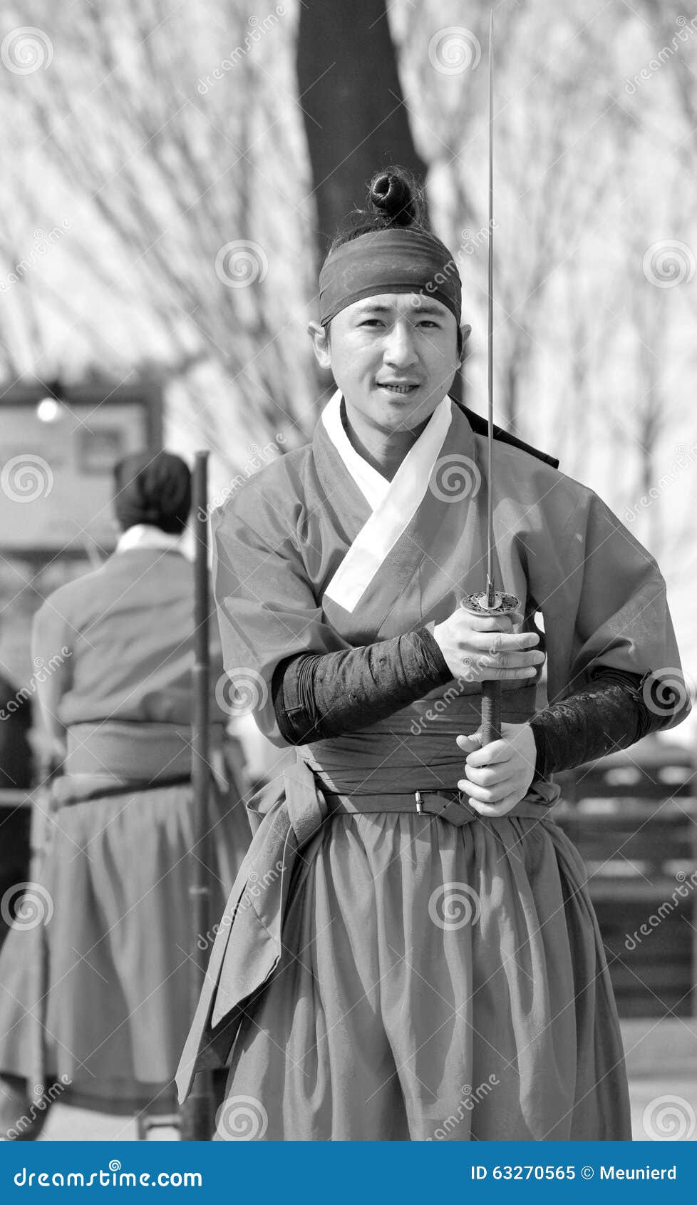 Coreano Ssaurabi imagen editorial. Imagen de samurai - 63270565