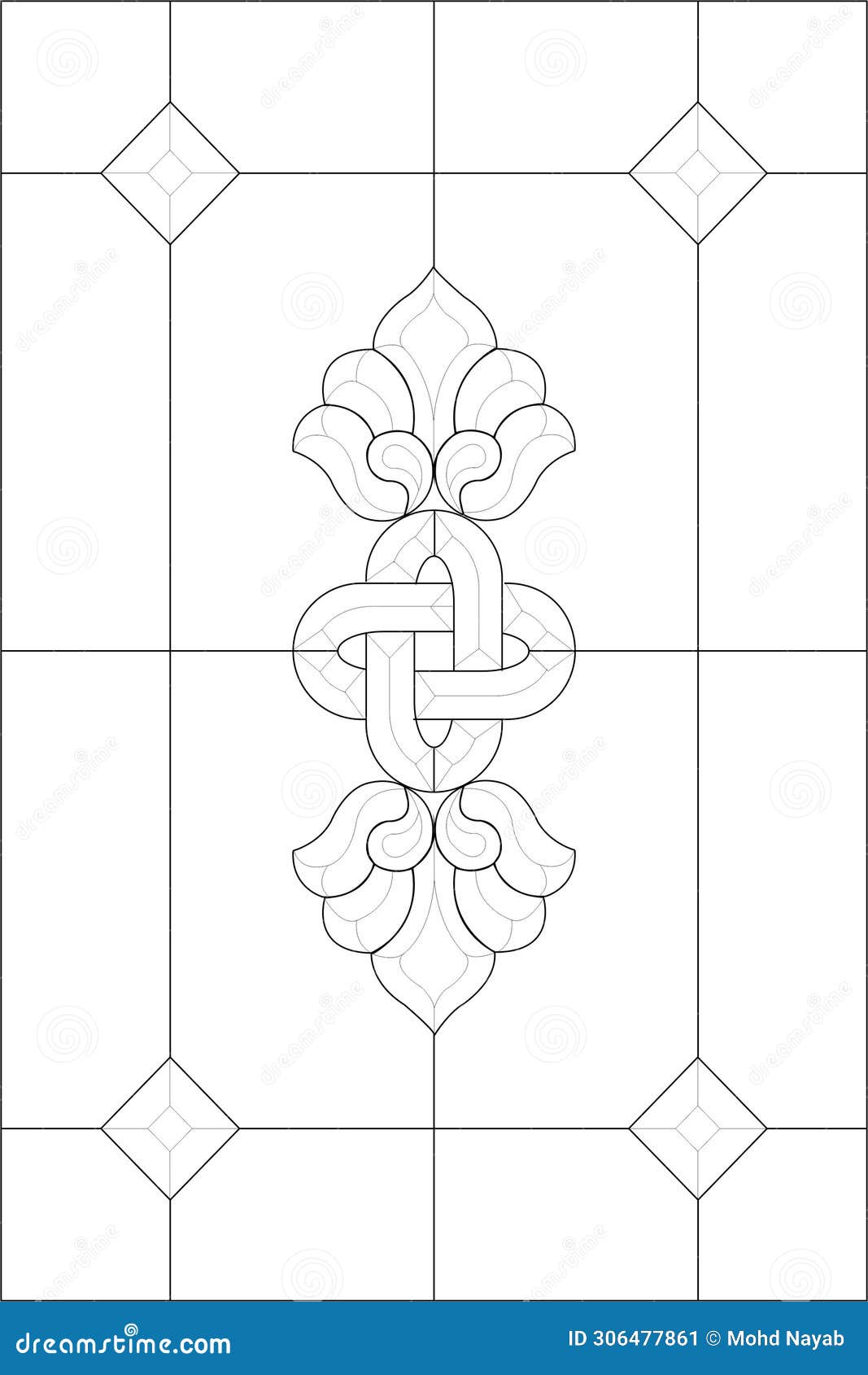 American Bevel Designs for Glass Art Stock Vector - Illustration of ...