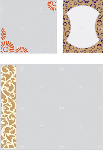 Led Mirror Glass Floral Border Pattern Frame, Design Vector ...