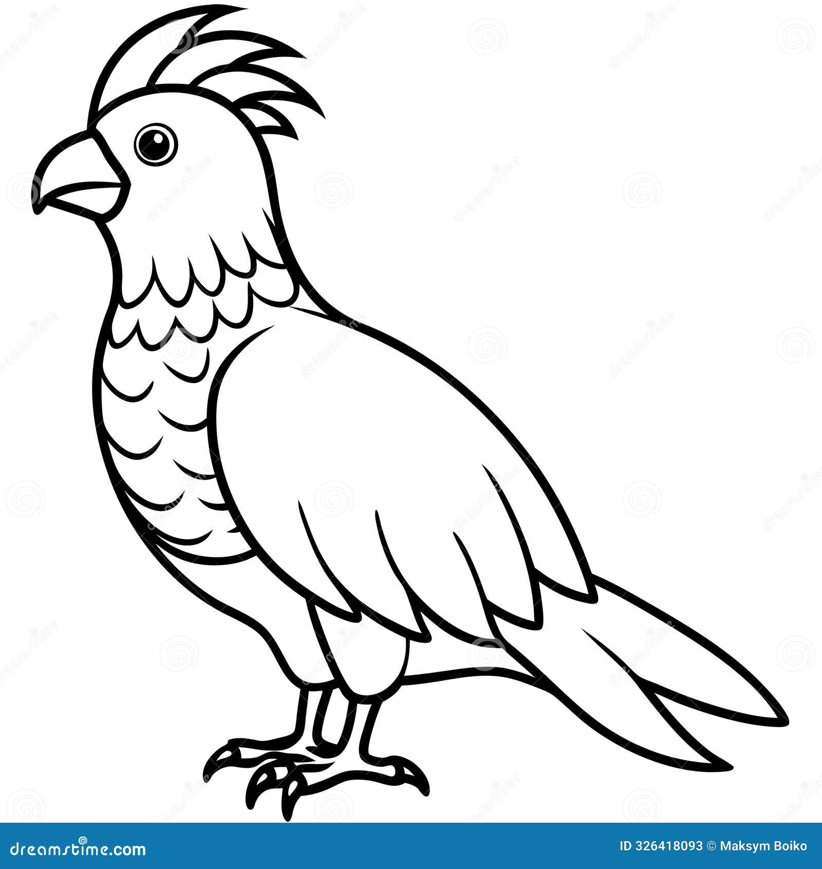 Corella Bird Stands Icon Vector Stock Vector - Illustration of holiday ...