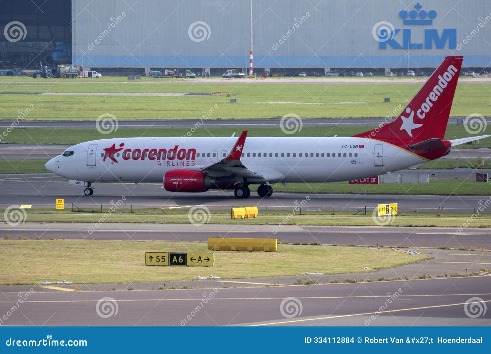 A Corendon Boeing Plane at Schiphol Airport the Netherlands 29-8-2024 ...