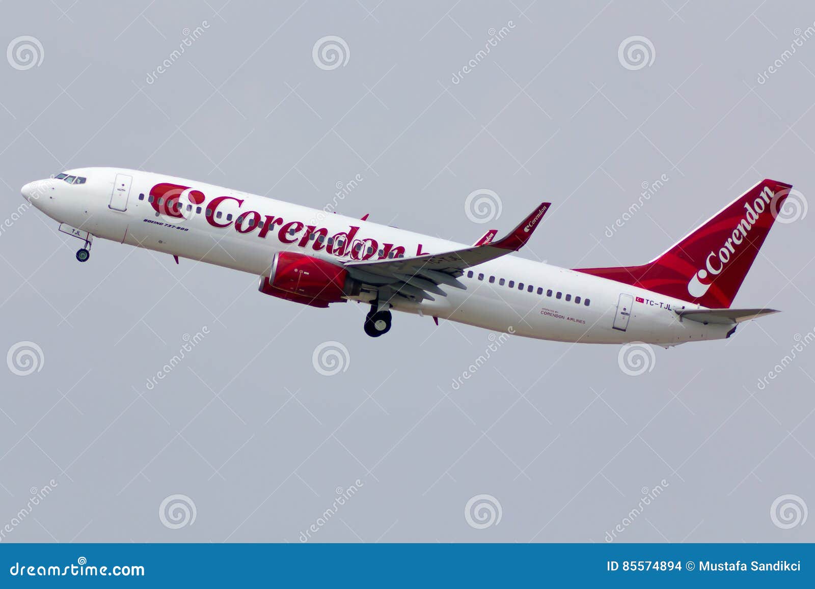 Corendon Plane Takeoff editorial stock image. Image of blue - 85574894