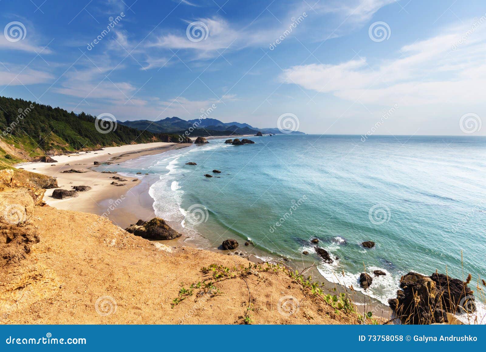 Cores da costa de Oregon foto de stock. Imagem de oregon - 73758058