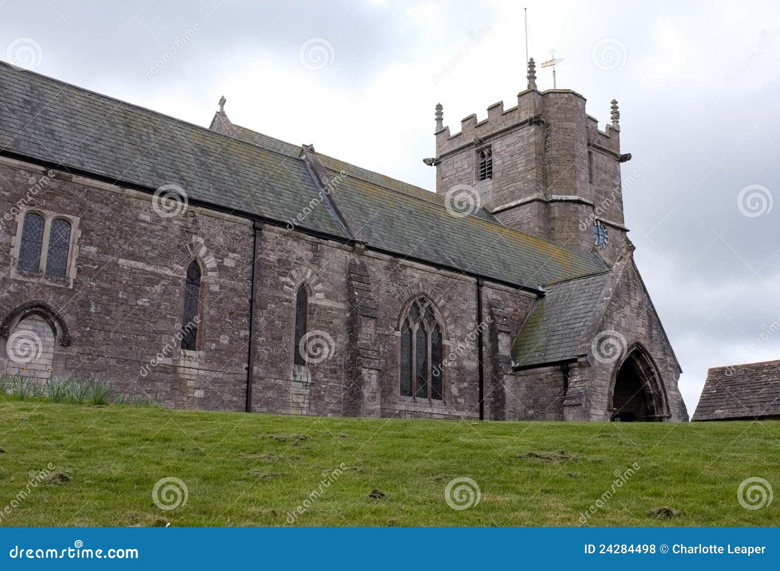 Corfe Castle Church, Dorset, England Stock Photo - Image of britain ...