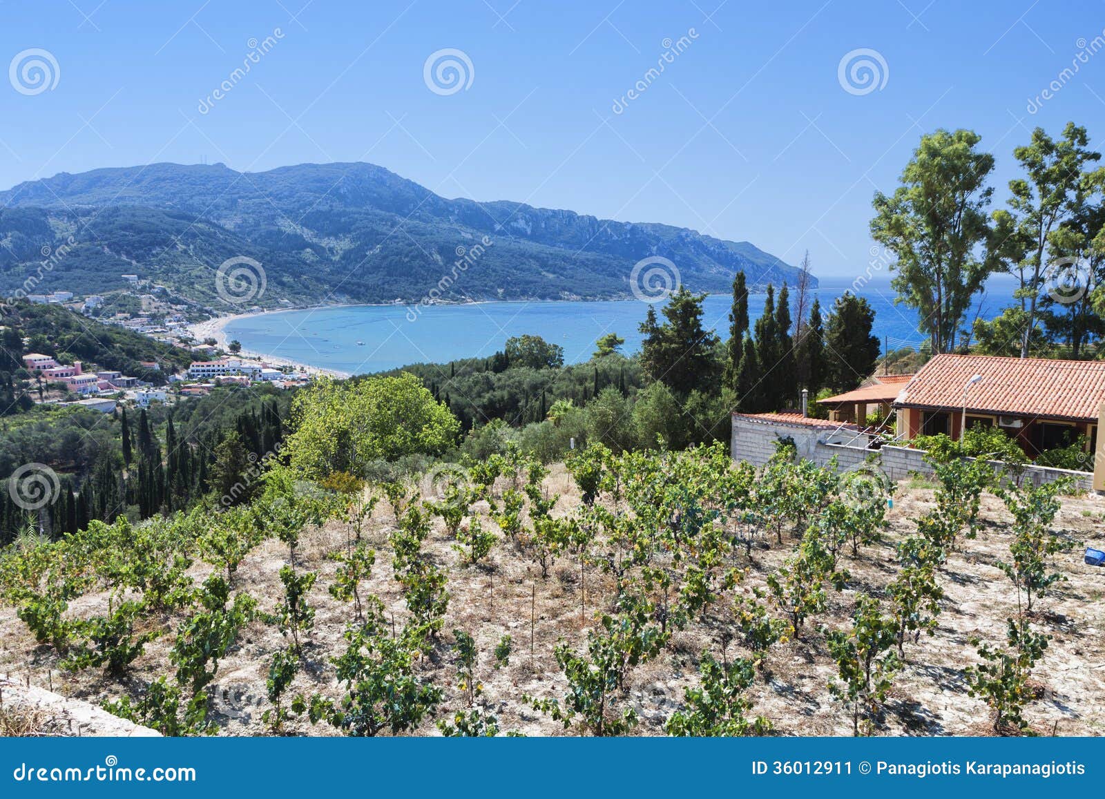 Corfu island in Greece stock image. Image of greece, mediterranean ...