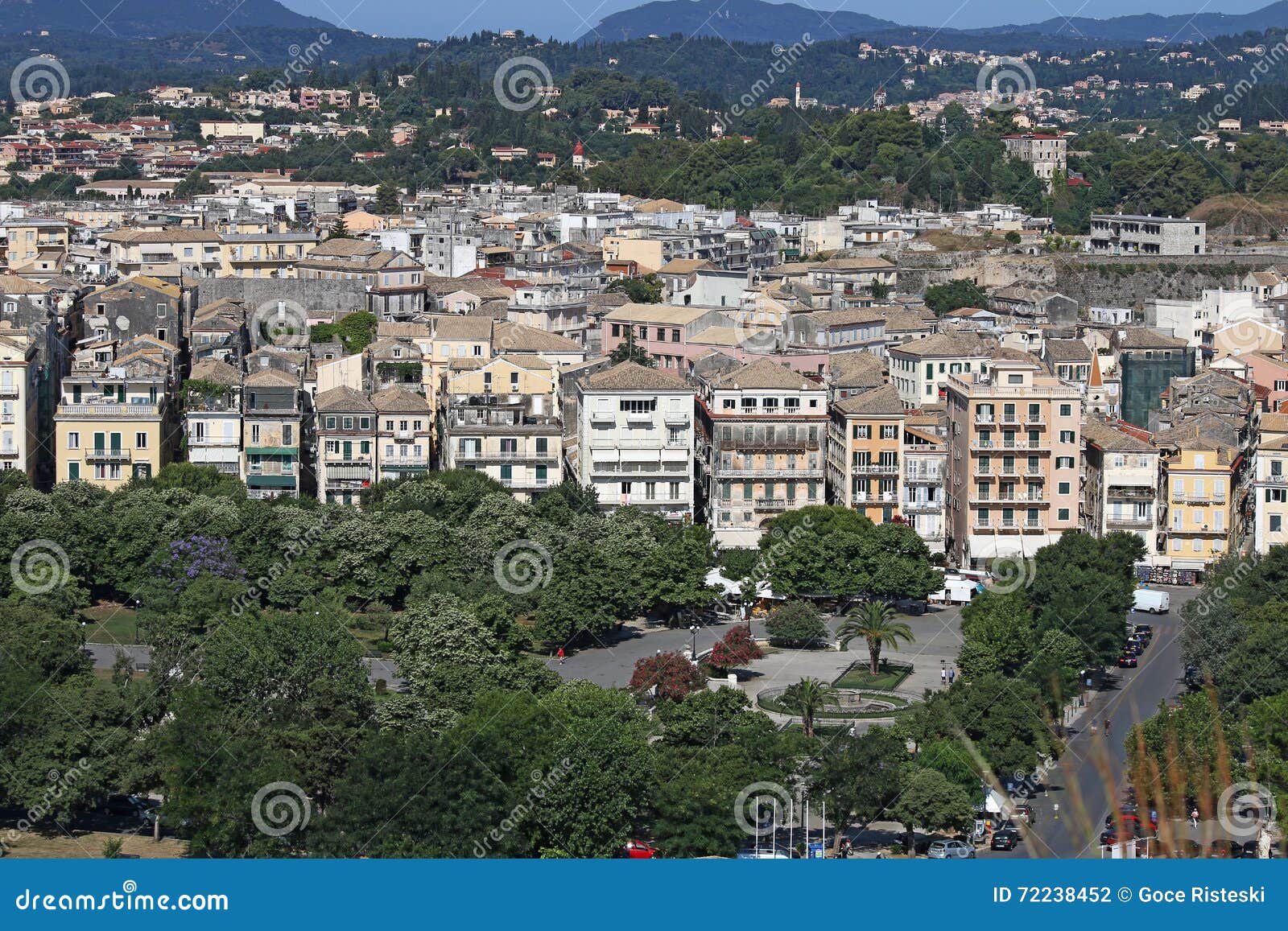Corfu town cityscape stock photo. Image of europe, cityscape - 72238452