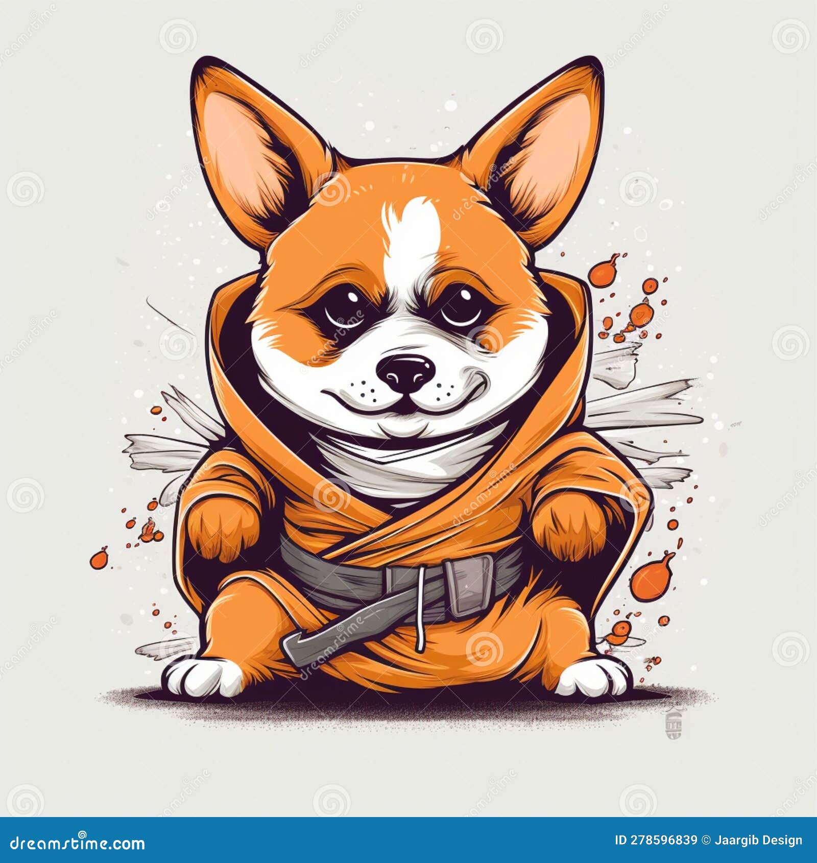 Corgi mascot stock illustration. Illustration of breed - 278596839