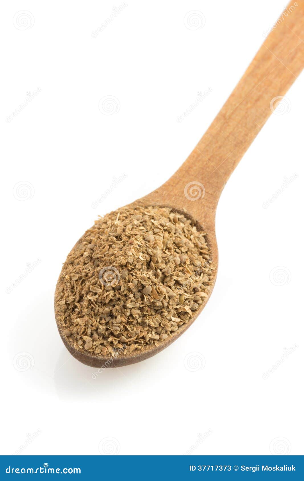 Coriander powder and spoon stock image. Image of natural - 37717373