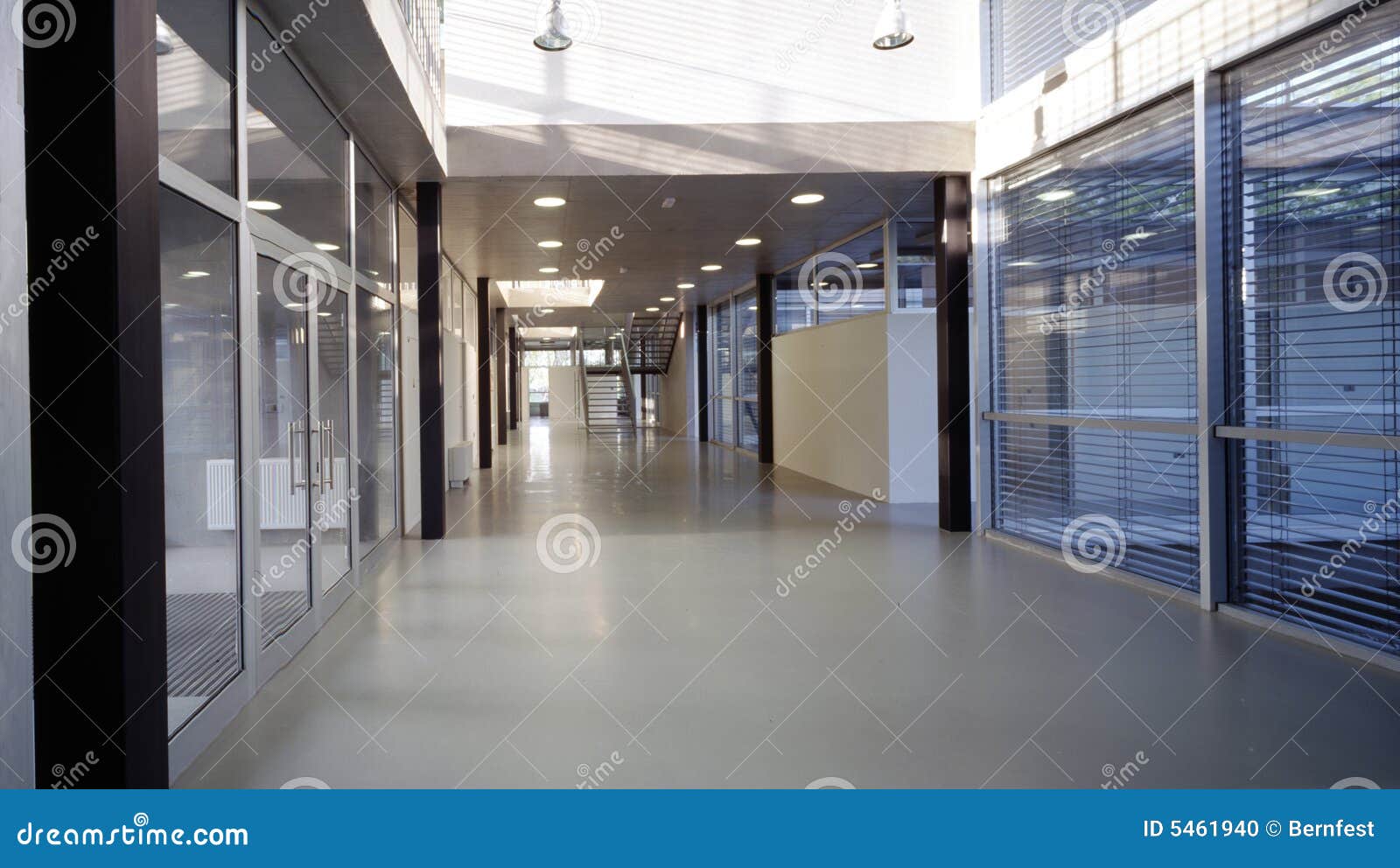 Coridor stock photo. Image of empty, corporate, modern - 5461940