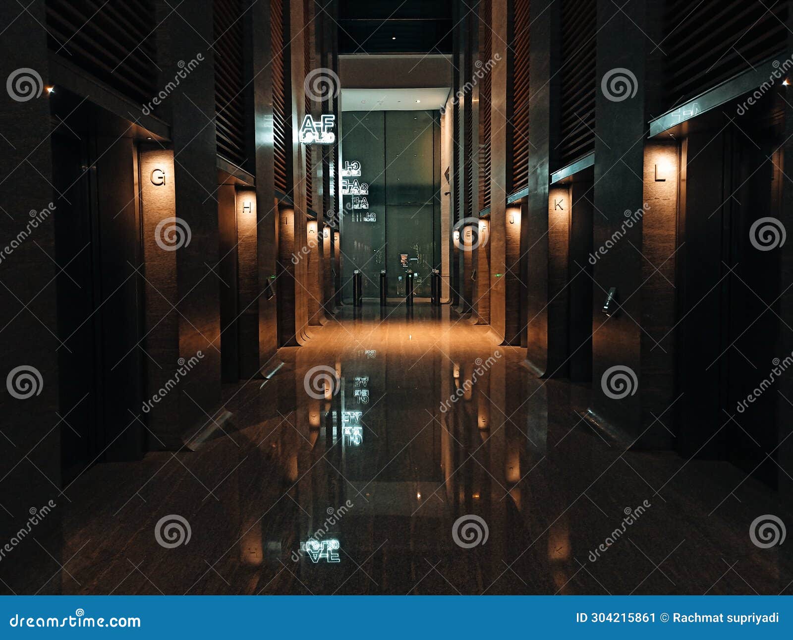 Coridor lift office stock image. Image of coridor, office - 304215861