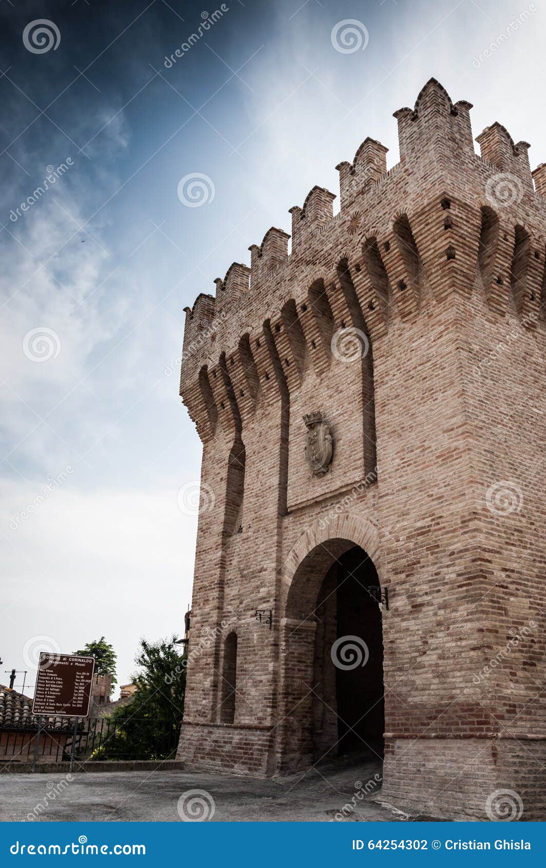 Corinaldo Marche Italy stock photo. Image of chained - 64254302