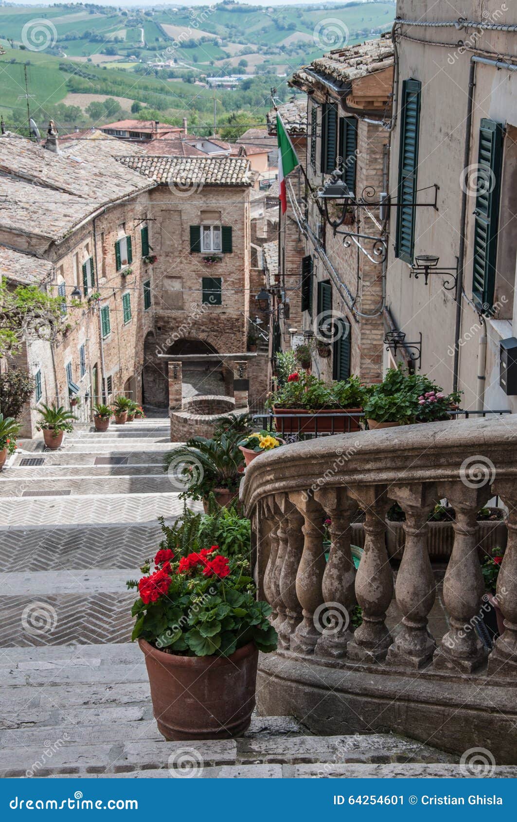 Corinaldo Marche Italy stock image. Image of house, architecture - 64254601