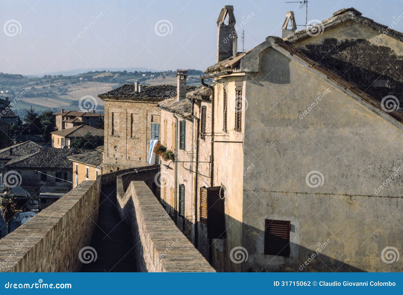 Corinaldo, the walls stock photo. Image of medieval, city - 31715062