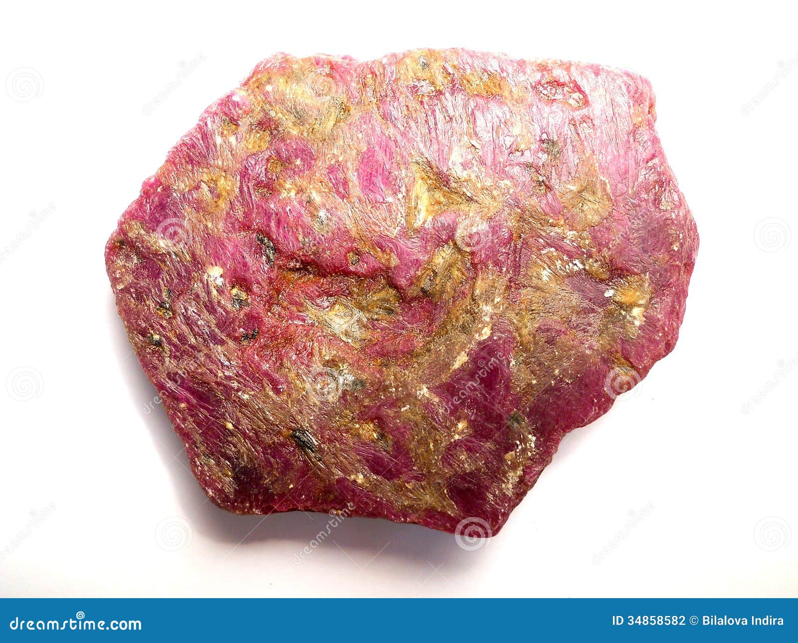 Corindone di cristallo fotografia stock. Immagine di inclusioni - 34858582