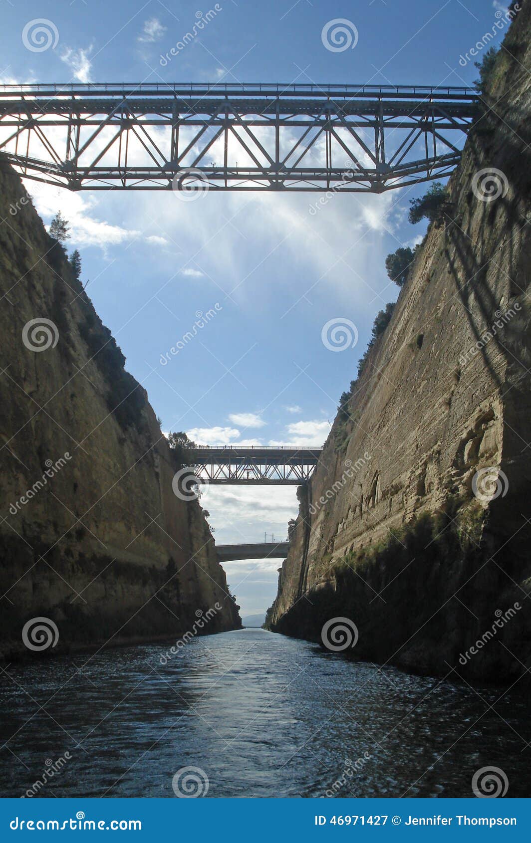 Corinth Canal stock image. Image of landscape, river - 46971427