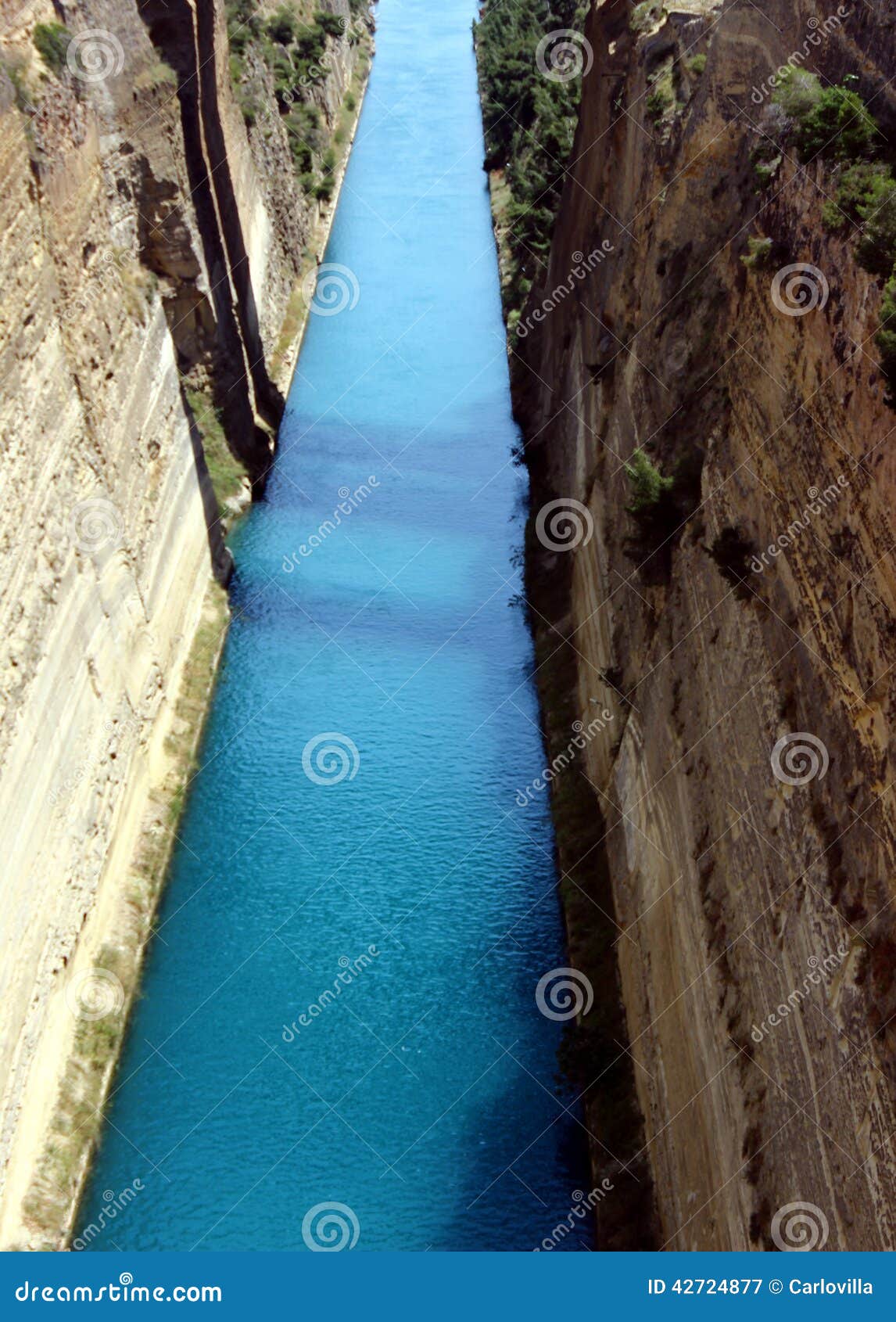 Corinth channel stock image. Image of outdoors, docks - 42724877