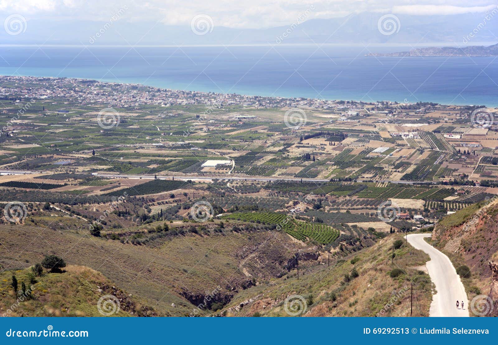 Corinth landscape, Greece stock image. Image of korinthos - 69292513