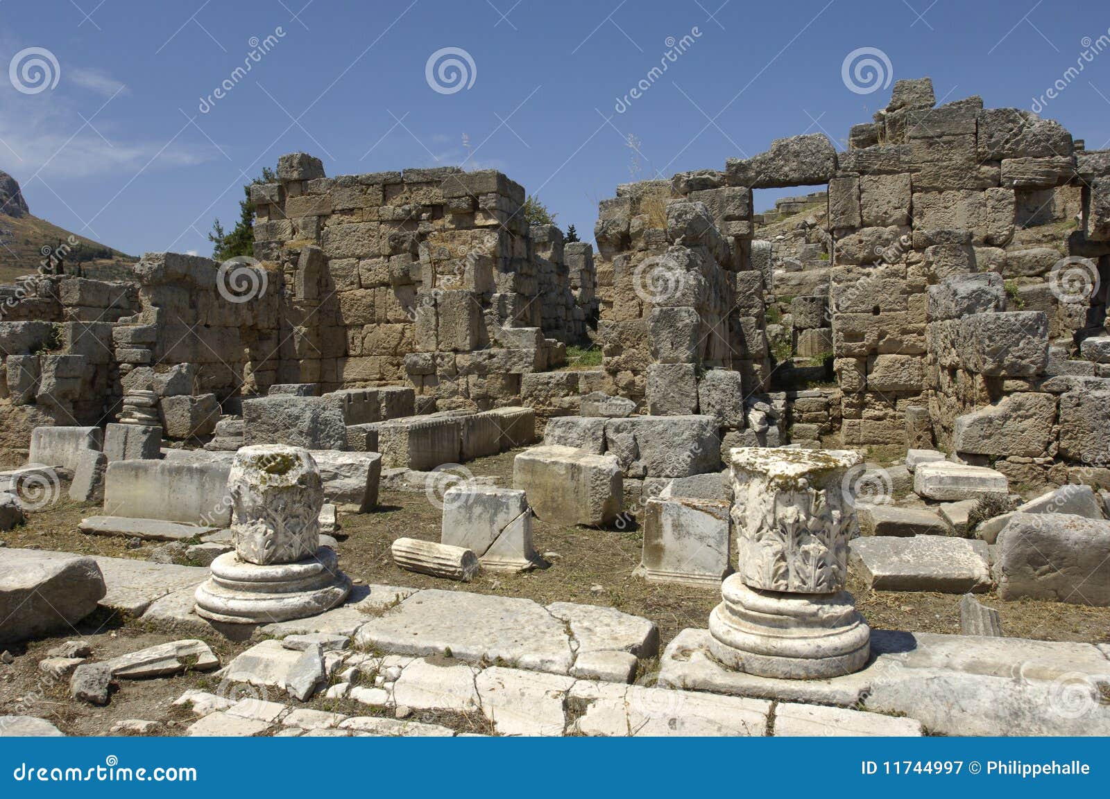 Corinthe antique image stock. Image du dieux, grèce, architecture ...