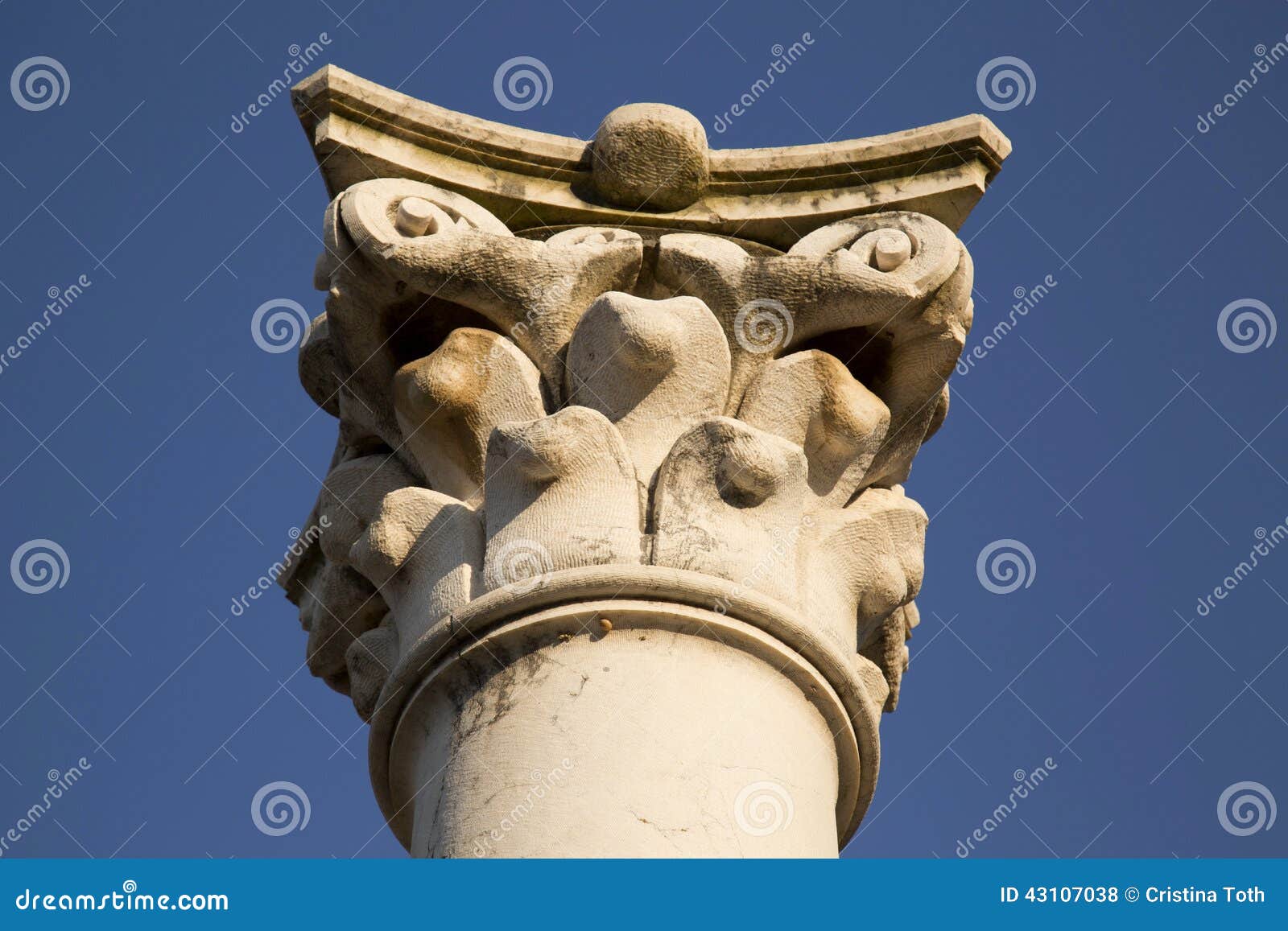 Corinthian Column Capital Isolated Stock Photo - Image of column ...