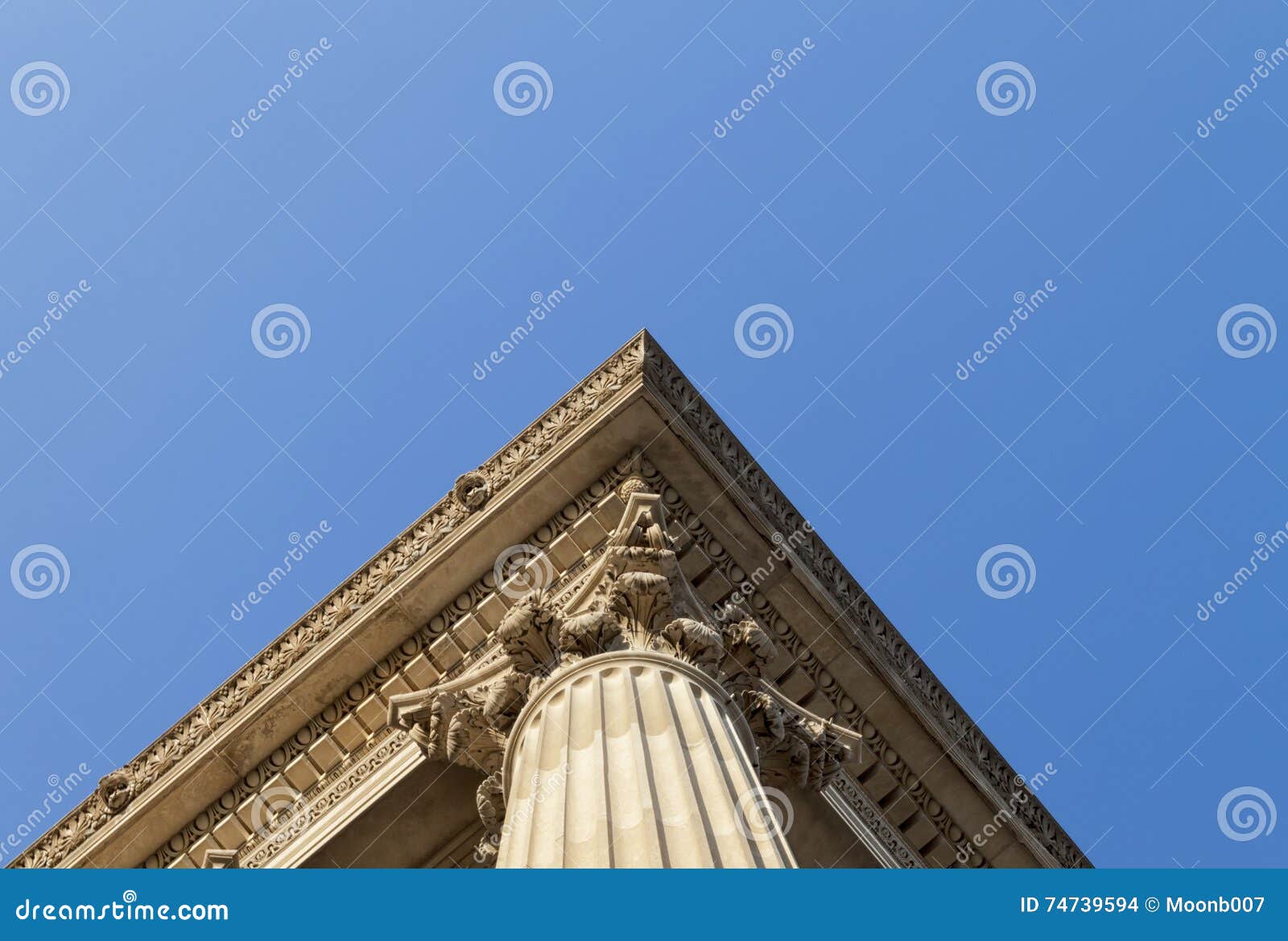 Corinthian Column stock photo. Image of architectural - 74739594