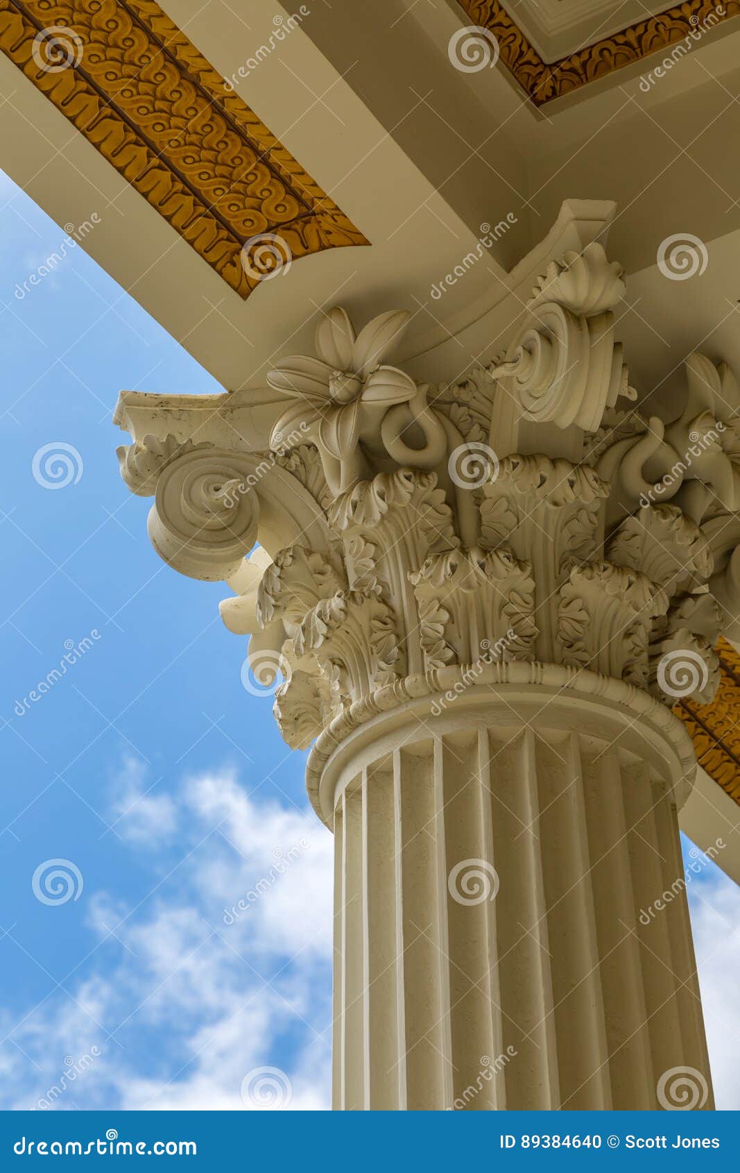 Corinthian Column stock photo. Image of decoration, corinthian - 89384640