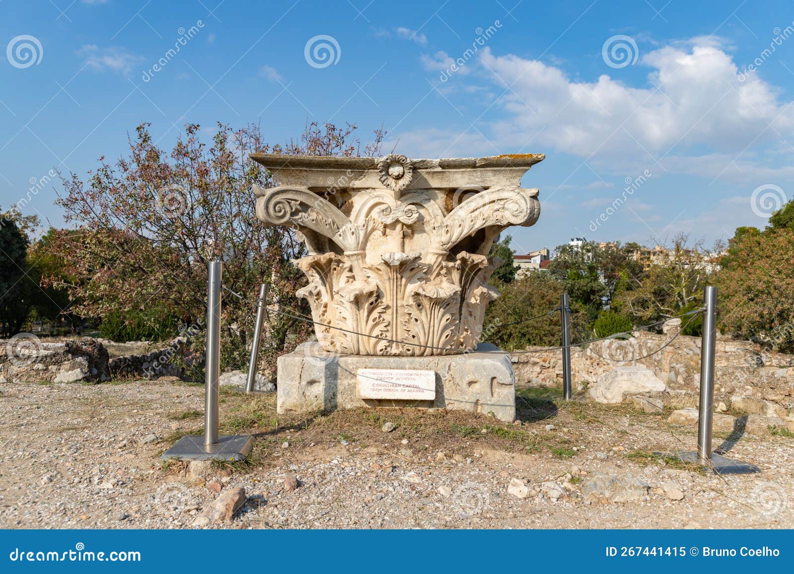 Corinthian Column stock image. Image of athens, ancient - 267441415