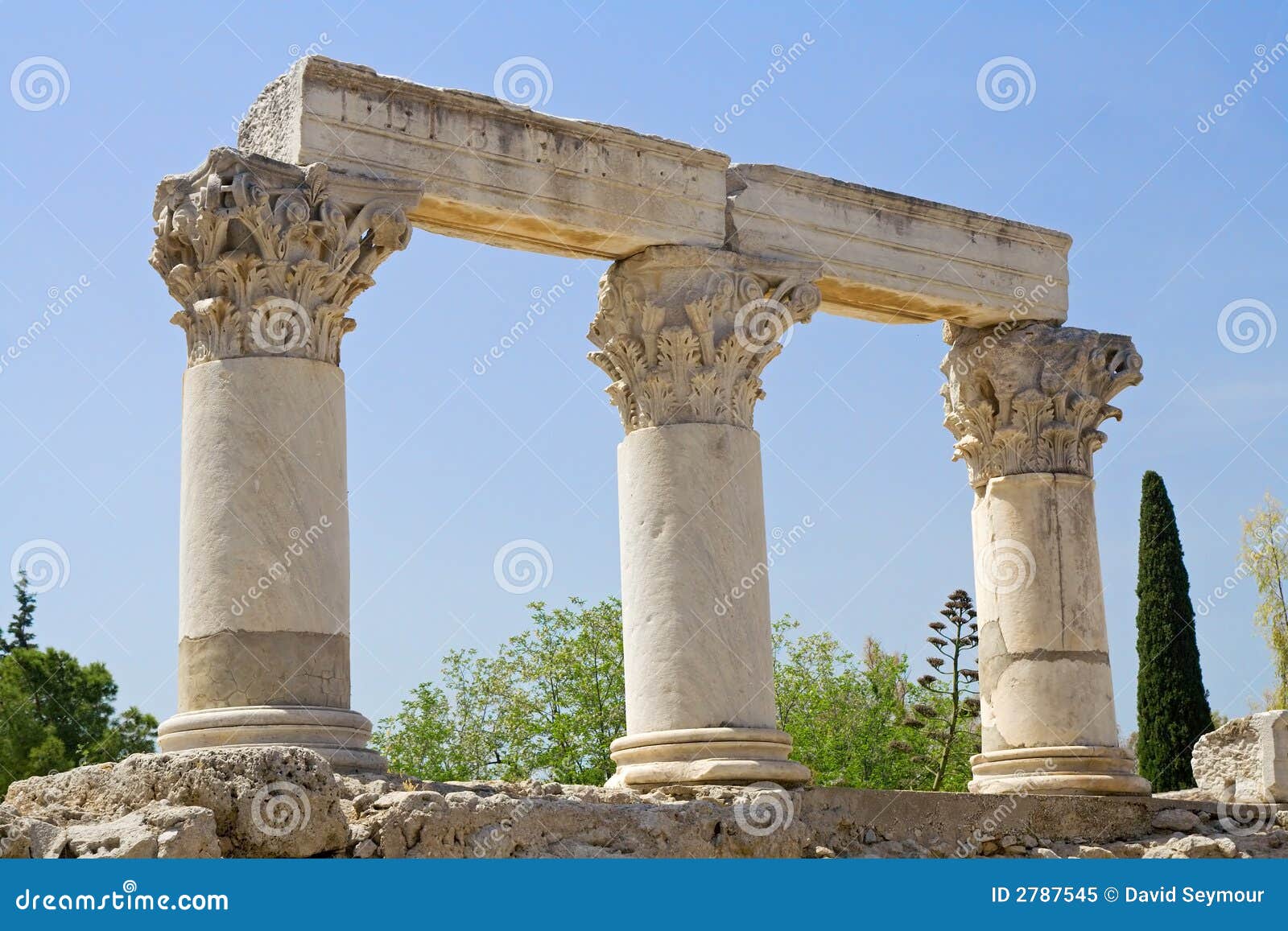 Corinthian columns stock image. Image of marble, archaeology - 2787545