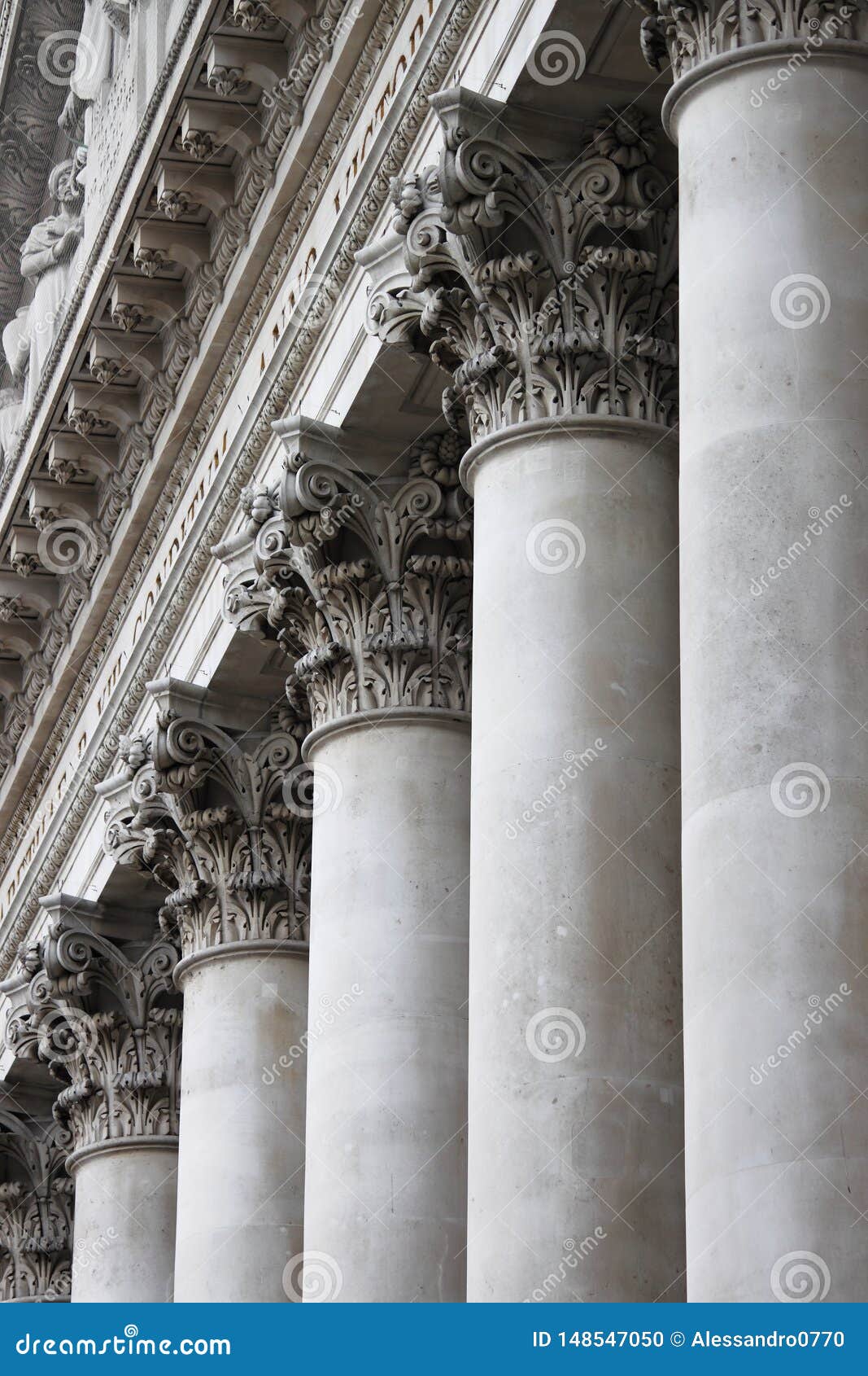 Corinthian columns stock photo. Image of city, greek - 148547050