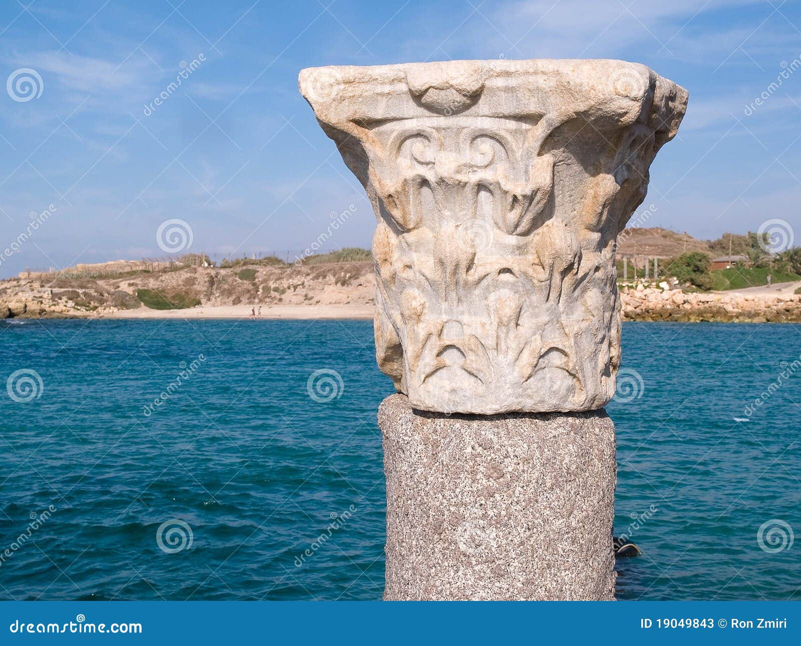Corinthian Greek Roman Classical Marble Column Stock Image - Image of ...