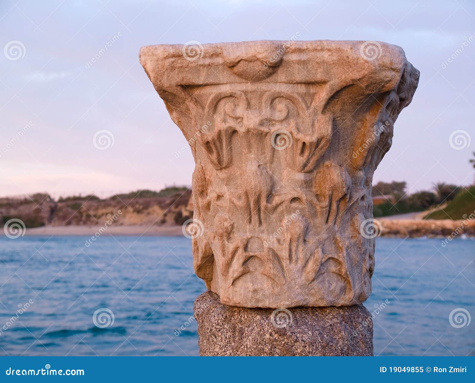 Corinthian Greek Roman Classical Marble Column Stock Image - Image of ...