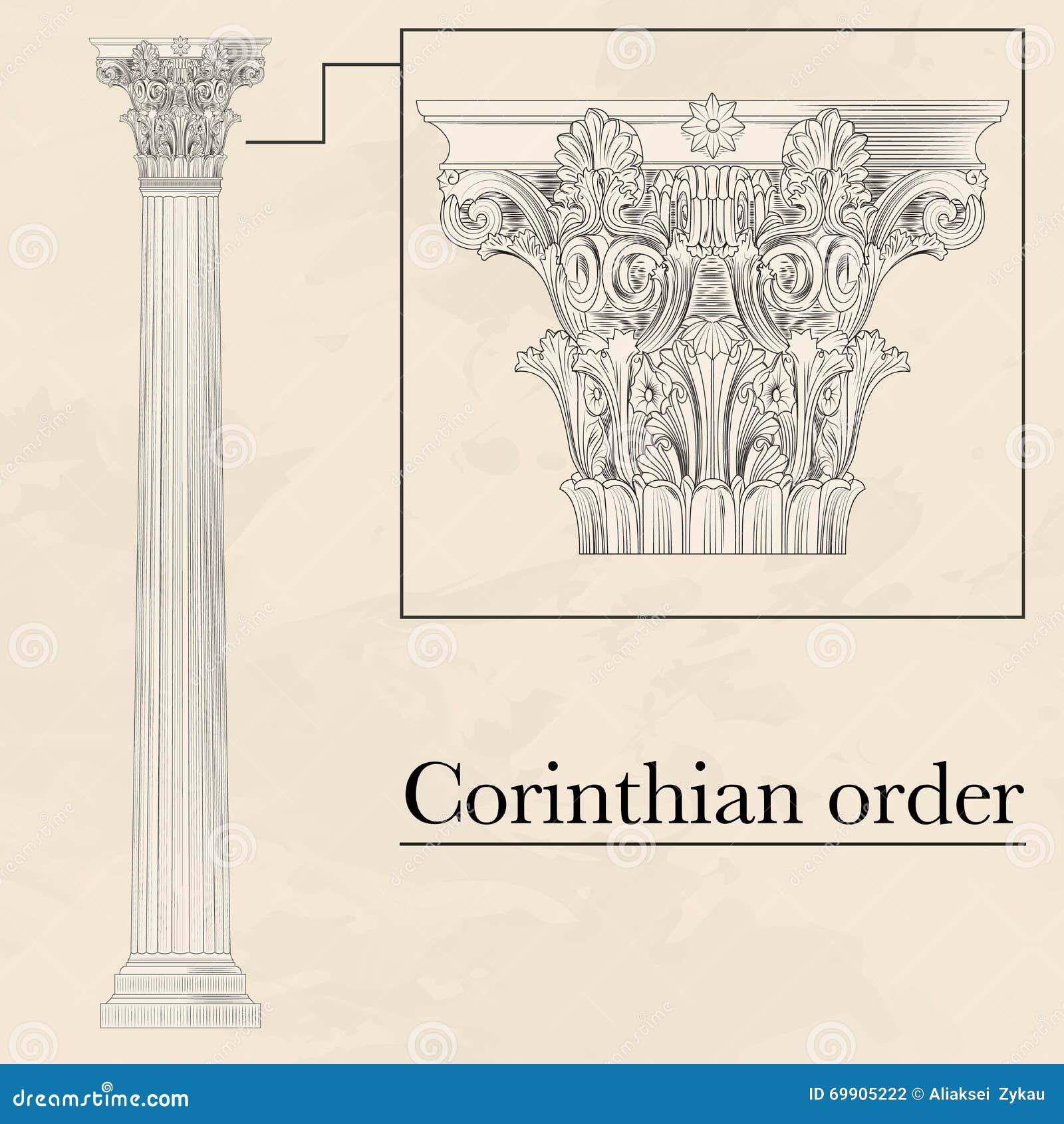 Corinthian Hellenic Order Vector Illustration | CartoonDealer.com #69905222
