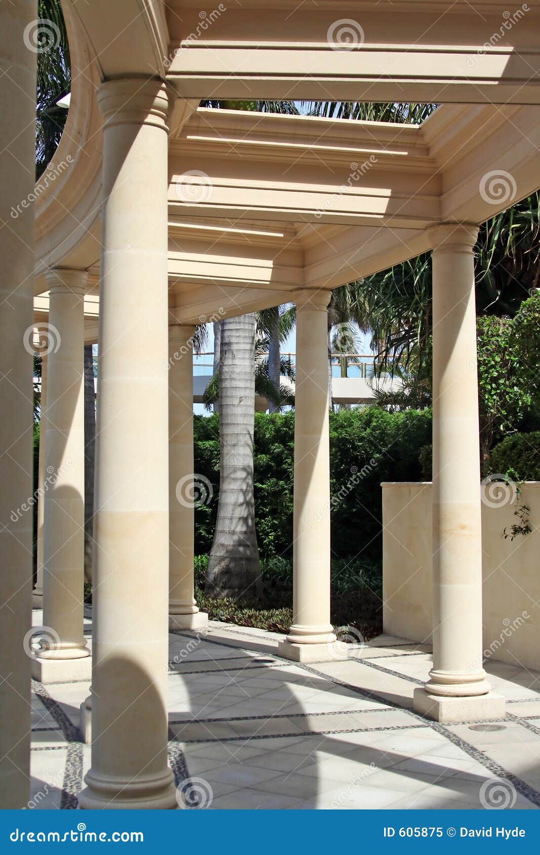 Pergola Pillars And Trees Stock Photo | CartoonDealer.com #99722802