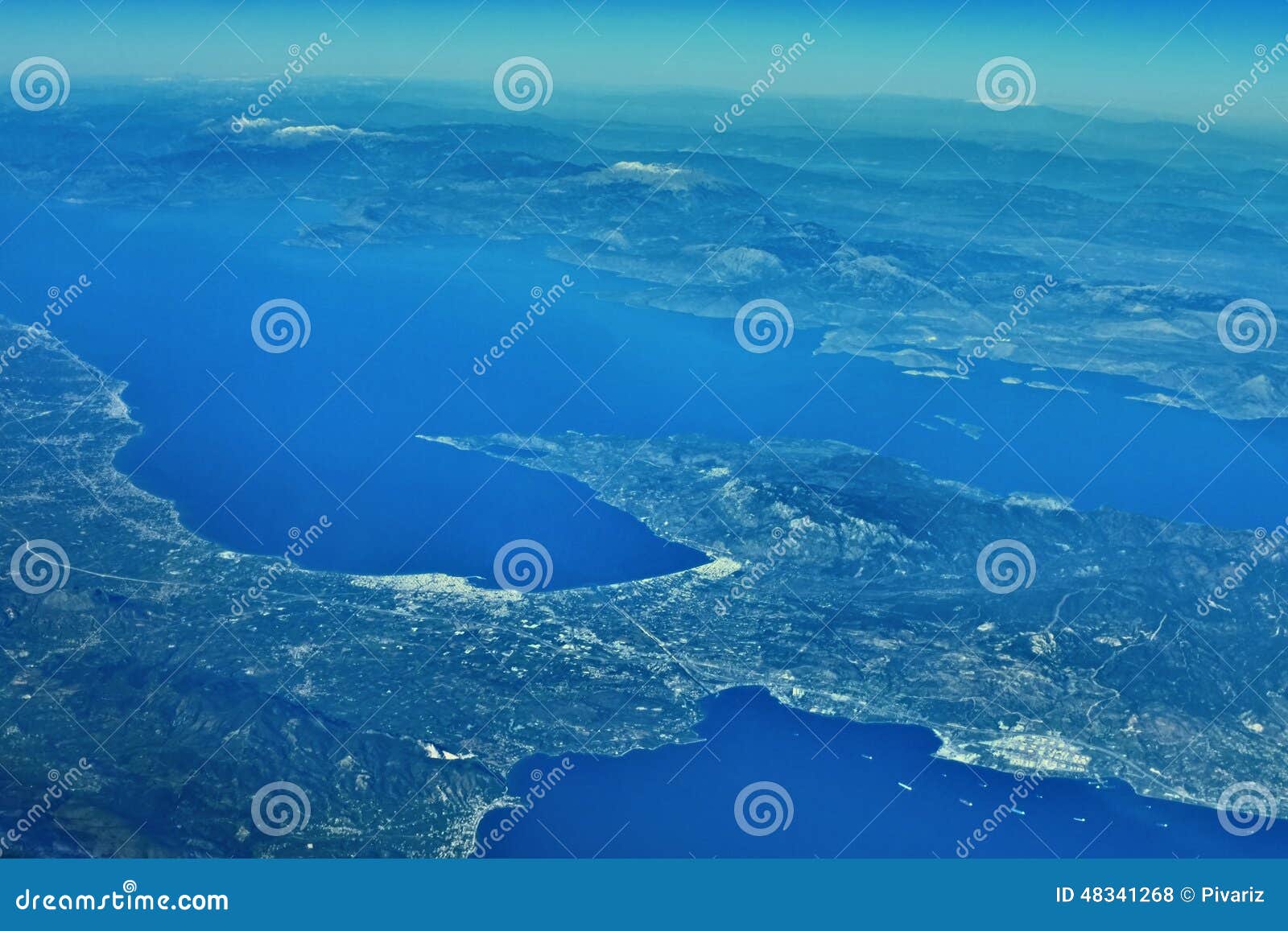 Corinthos canal stock photo. Image of hole, commerce - 48341268