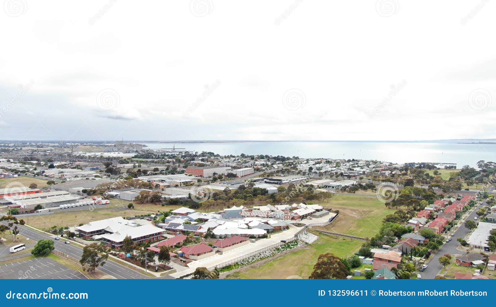 Corio bay stock image. Image of drone, geelong, corio - 132596611