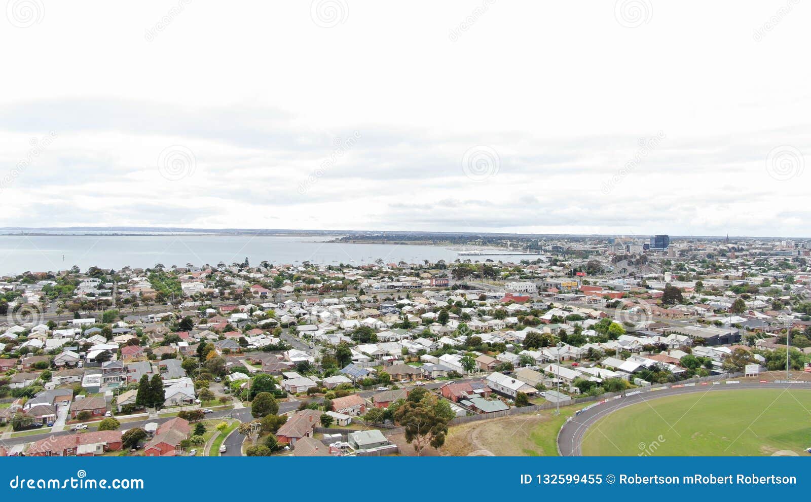 Corio bay stock image. Image of geelong, corio, drone - 132599455