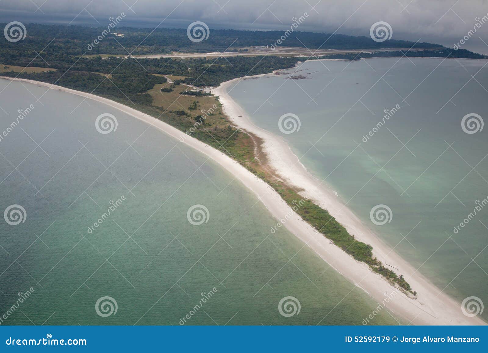 CoriscoÂ´s Island stock image. Image of equatorial, aerial - 52592179