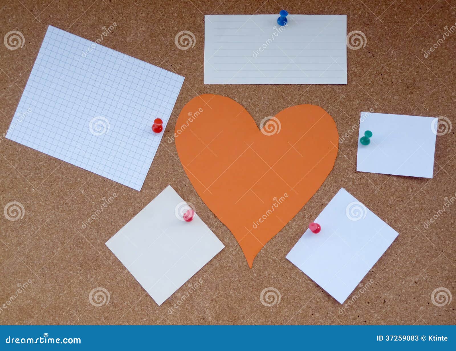 Cork board papers stock image. Image of fastener, communicate - 37259083